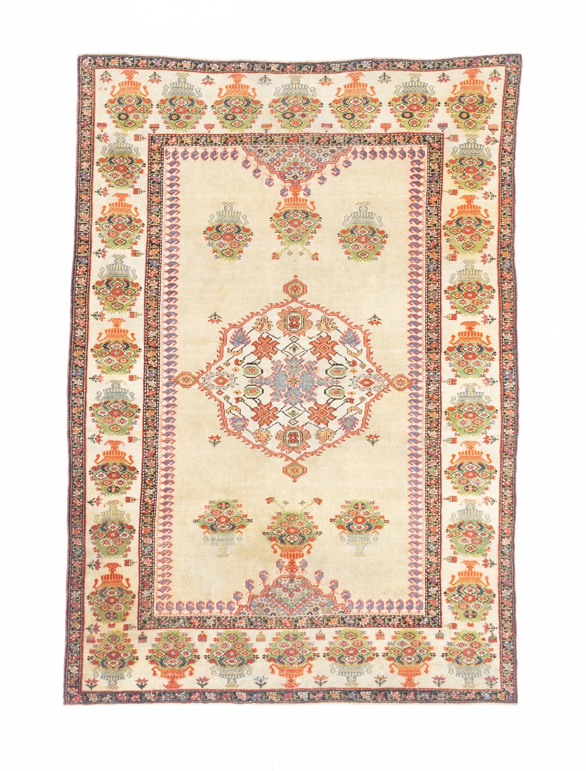 Antique Persian Farahan Rug 4'5" x 6’5" – Victor Gallery