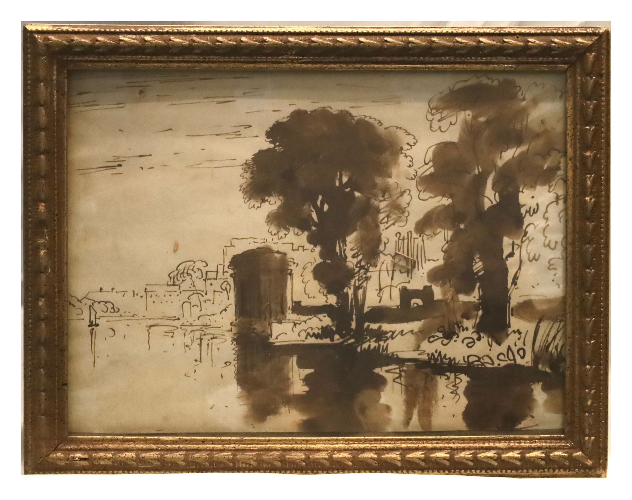 Unsigned impressionist ink drawing – Victor Gallery