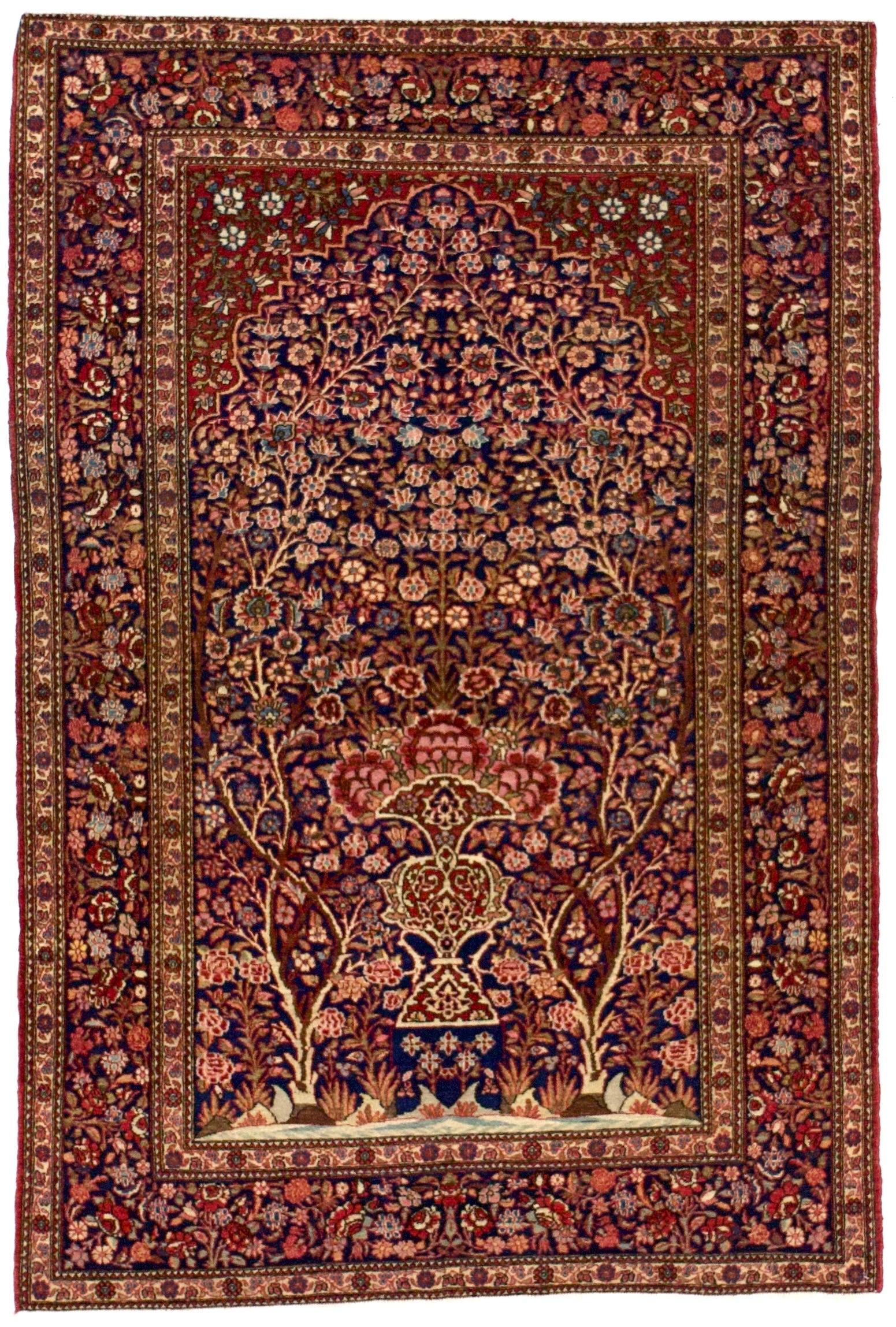Antique Persian Isfahan One of Pair Rug 4'5" x 6’8" – Victor Gallery