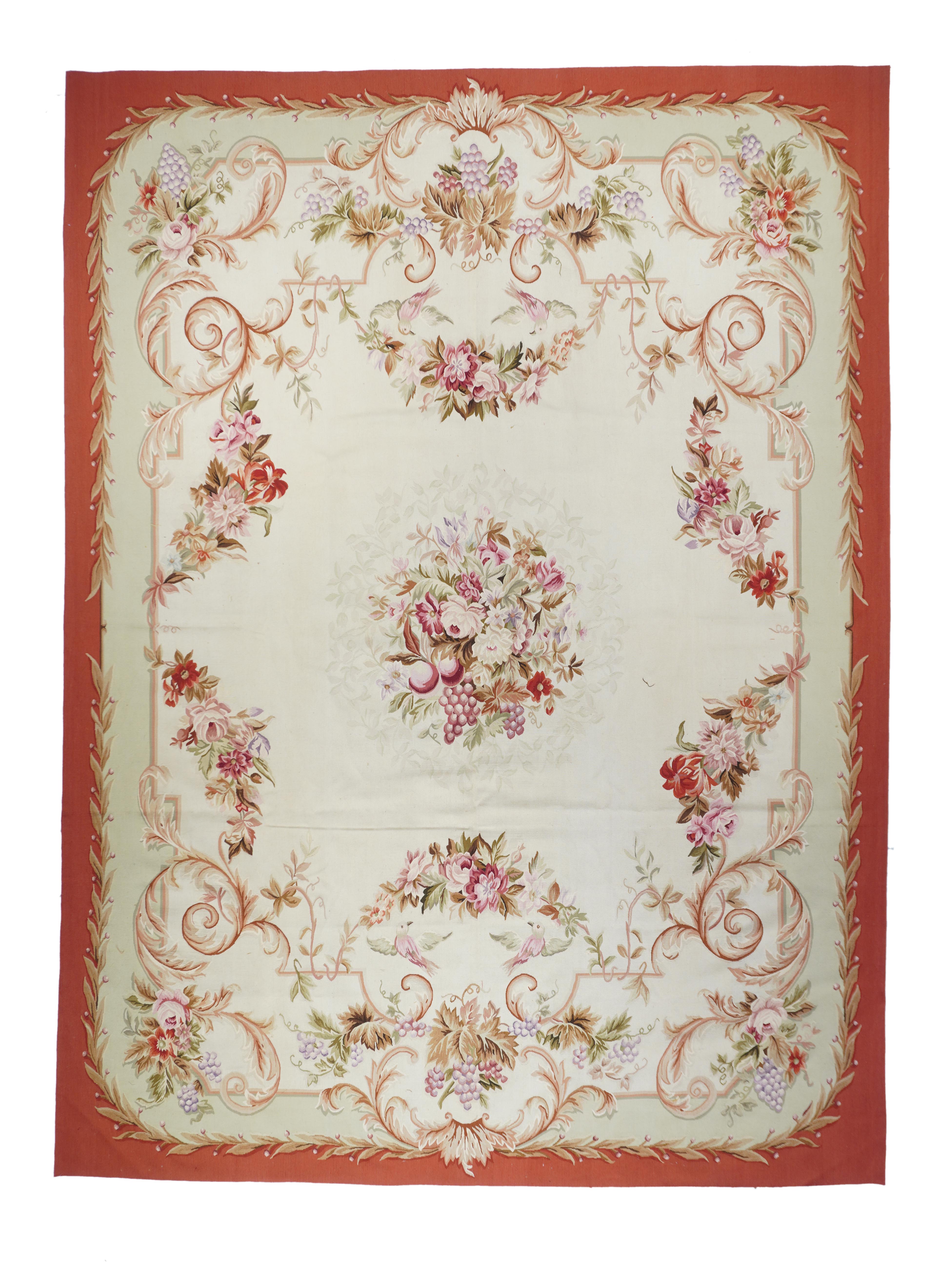 Vintage Aubusson Design Tapestry 8'10'' x 12'2'' – Victor Gallery