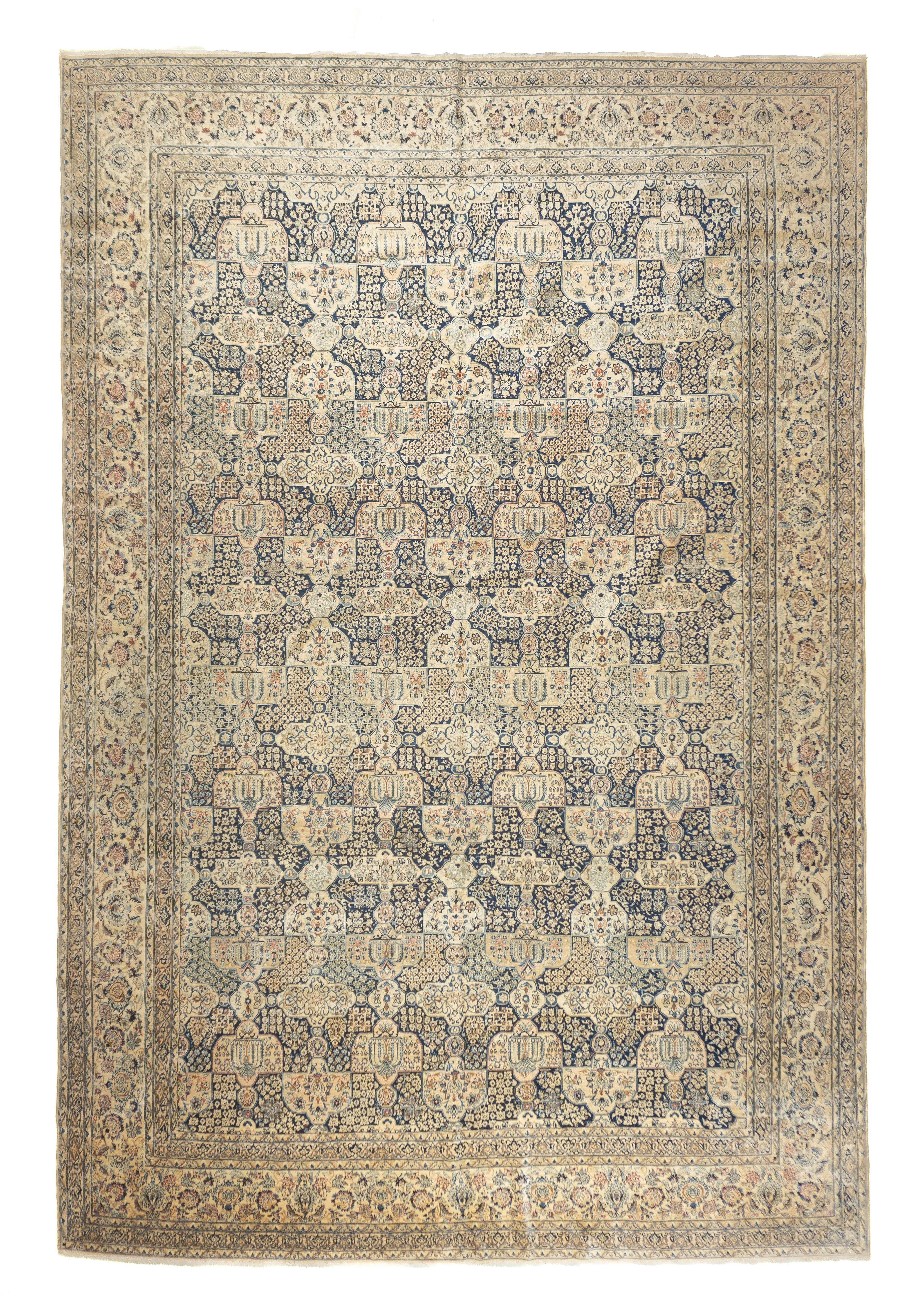 Extremely Fine Nain Habibian Wool and Silk Rug 10'10'' x 16'5 ...